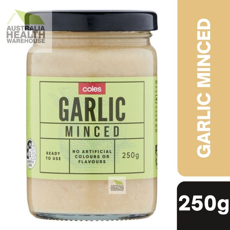 [Expiry: 10/07/2027] Coles Minced Garlic 250g – Australia Health Warehouse