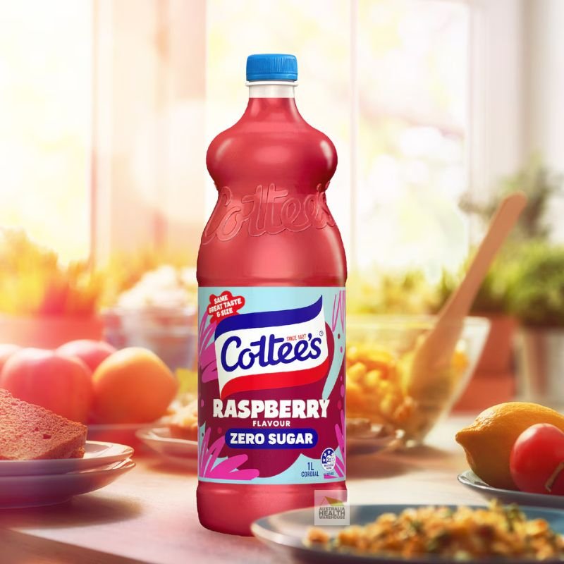 [Expiry: 09/11/2026] Cottee's Zero Sugar Cordial Raspberry Cordial Bot ...
