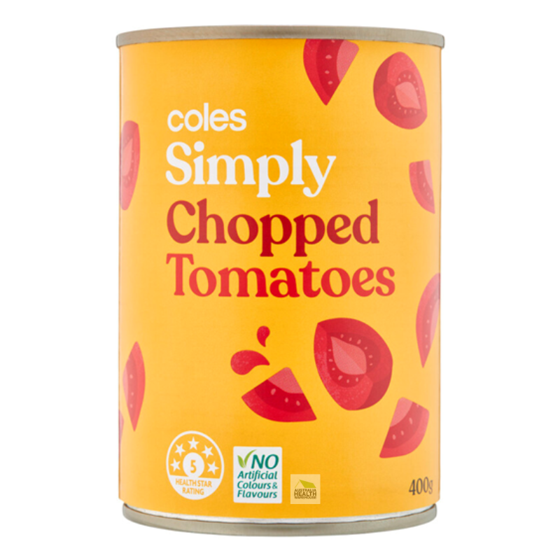 Coles Simply Chopped Tomatoes 400g – Australia Health Warehouse