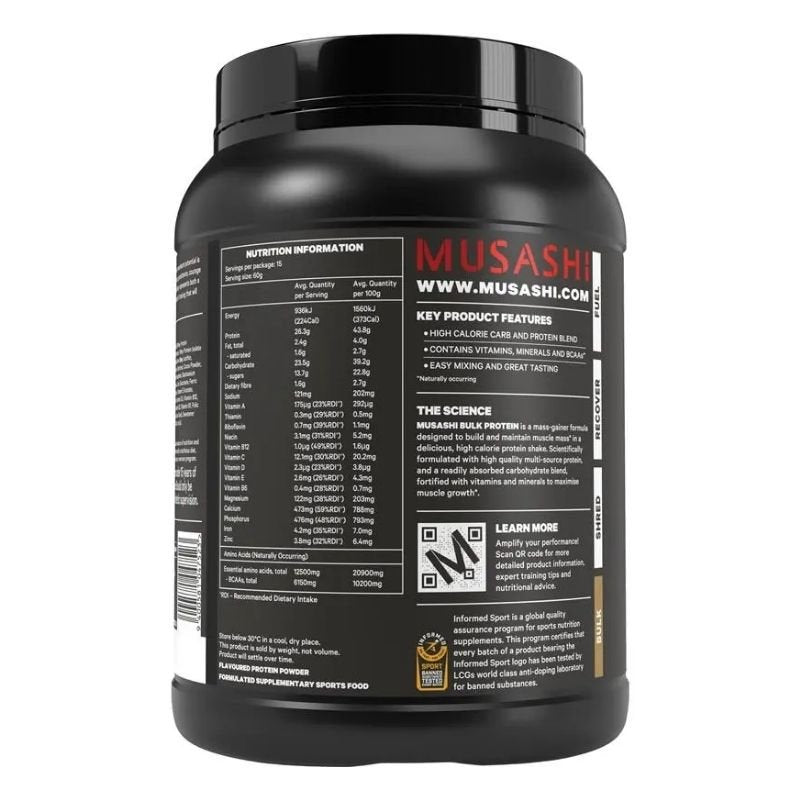 [Expiry: 03/2027] Musashi Bulk Protein Chocolate 900g – Australia ...