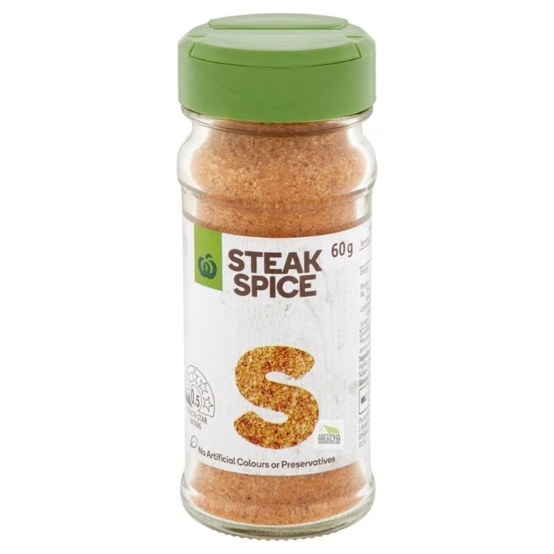 [Expiry: 07/2027] Woolworths Steak Spice 60g – Australia Health Warehouse