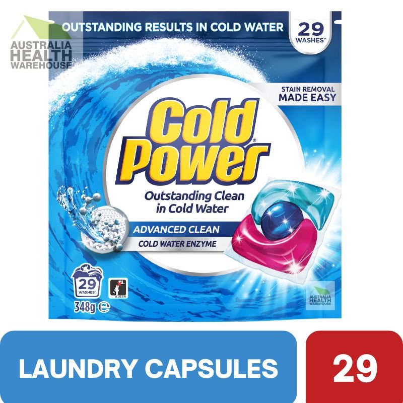 Cold Power Advance Clean 29 Laundry Capsules – Australia Health Warehouse