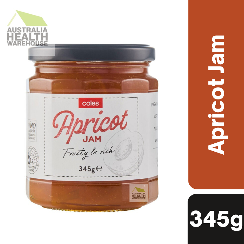 [Expiry: 05/2025] Coles Premium Apricot Jam 345g – Australia Health ...