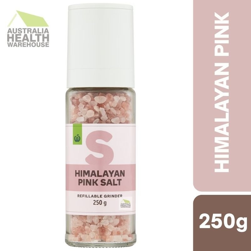 [Expiry: 04/2027]Woolworths Himalayan Pink Salt Refillable Grinder 250 ...