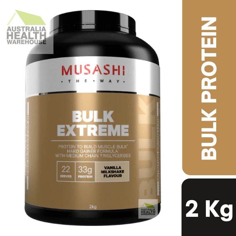 [Expiry: 10/2026] Musashi Bulk Extreme Vanilla 2kg – Australia Health ...