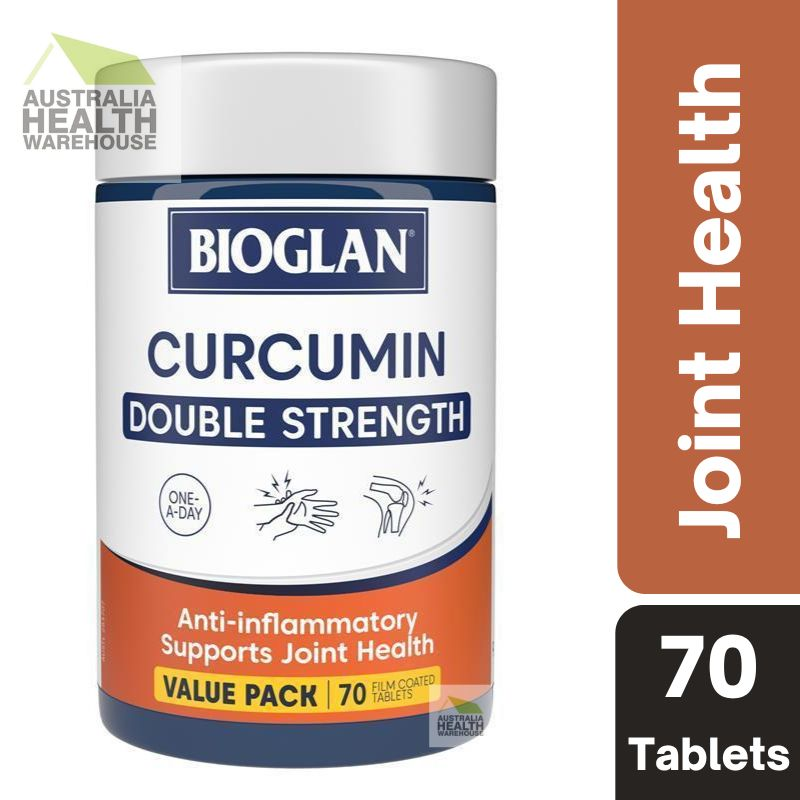 [Expiry: 08/2027] Bioglan Curcumin Double Strength 1200mg 70 Tablets ...