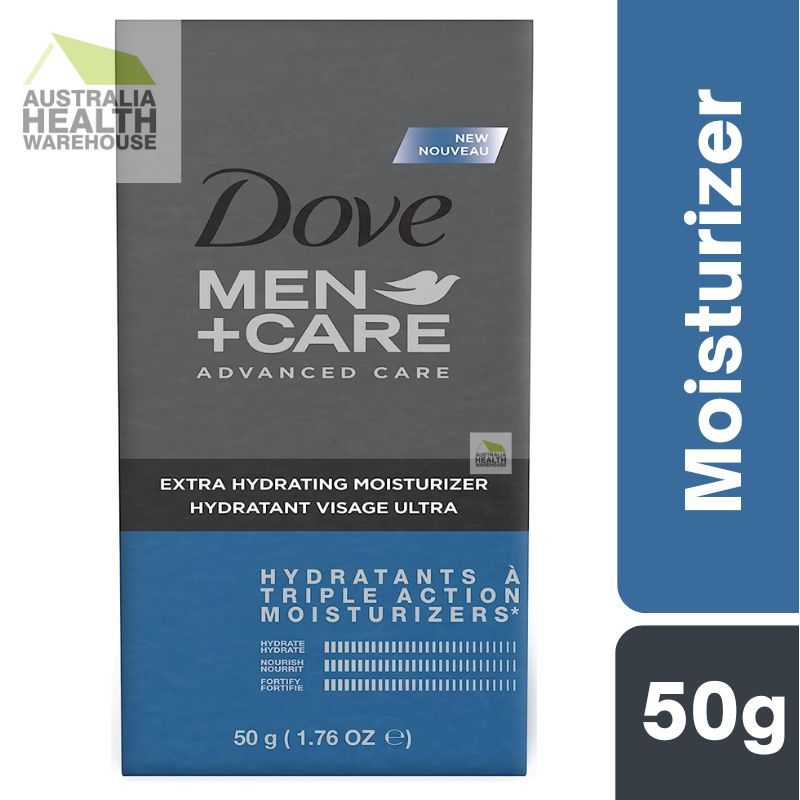 [Expiry: 08/2025] Dove Men + Care Extra Hydrating Moisturizer 50g ...