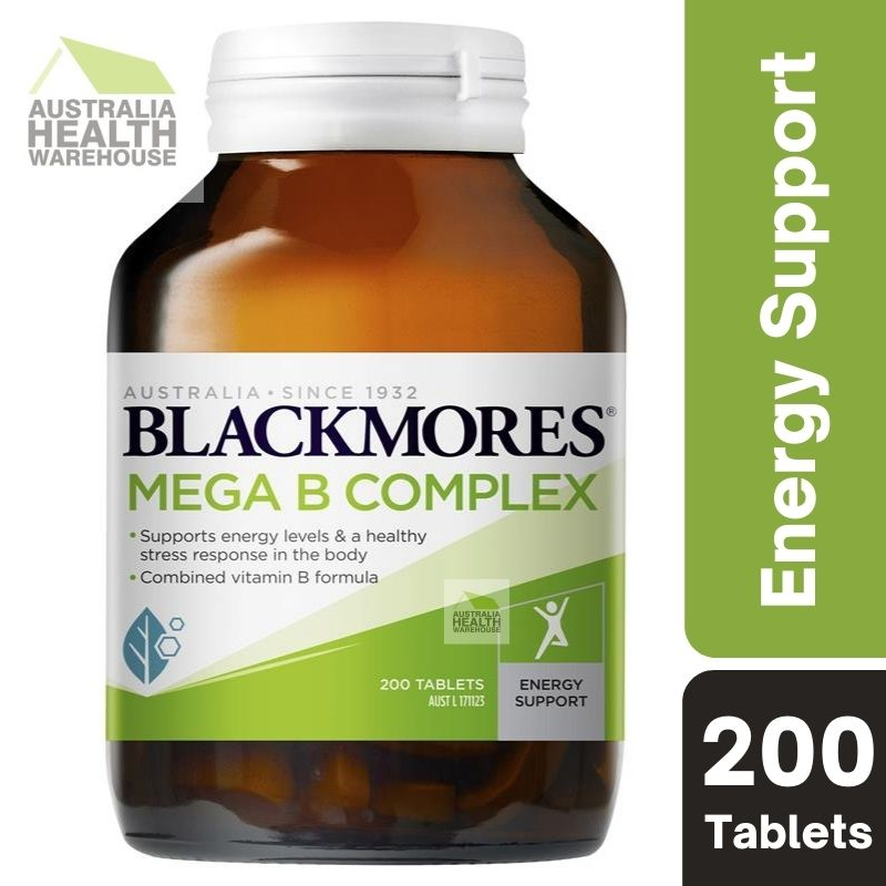 [Expiry: 08/2025] Blackmores Mega B Complex 200 Tablets – Australia ...