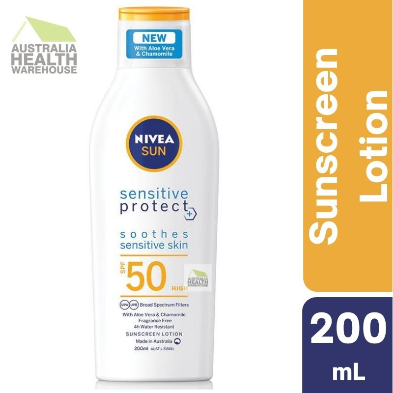 [Expiry: 04/2026] Nivea Sun Sensitive Protect Sunscreen Lotion SPF 50 ...