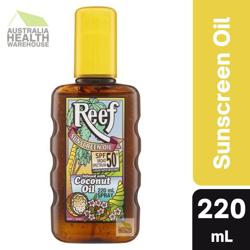 [Expiry: 10/2026] Reef Sunscreen Oil SPF 50+ Spray 220mL – Australia ...